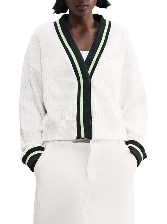 Nike Prep Waffle Stitch Cardigan - 133 Sail