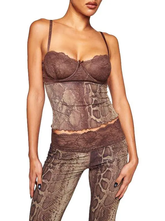 I.AM.GIA Silo Lace Camisole - Snake