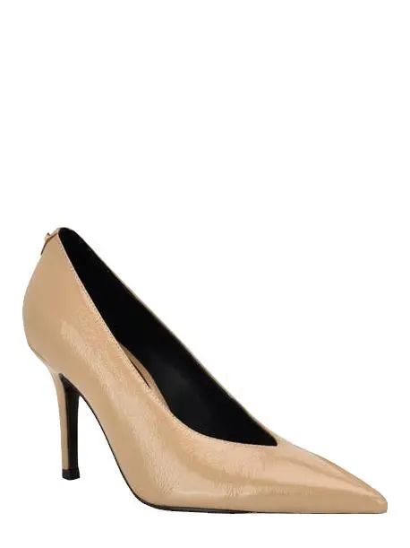 Guess Pointed Toe Pump - Medium Natural