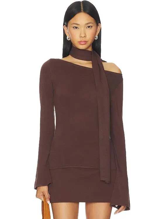 RUNAWAY THE LABEL Cruisa Top - Bitter Chocolate