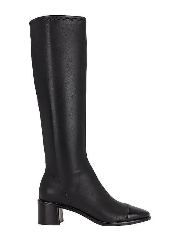 Tory Burch Cap Toe Knee High Boot - Perfect Black