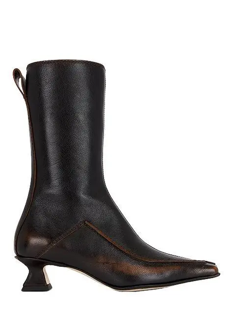MIISTA Sallie Ankle Boots - Brushed Brown