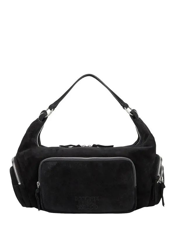 MARGESHERWOOD City Suede Hobo Bag - Black Suede