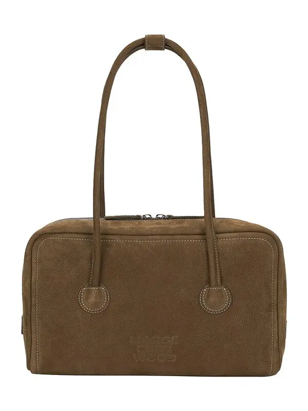 MARGESHERWOOD Boston Leather Shoulder Bag - Chestnut Nubuck