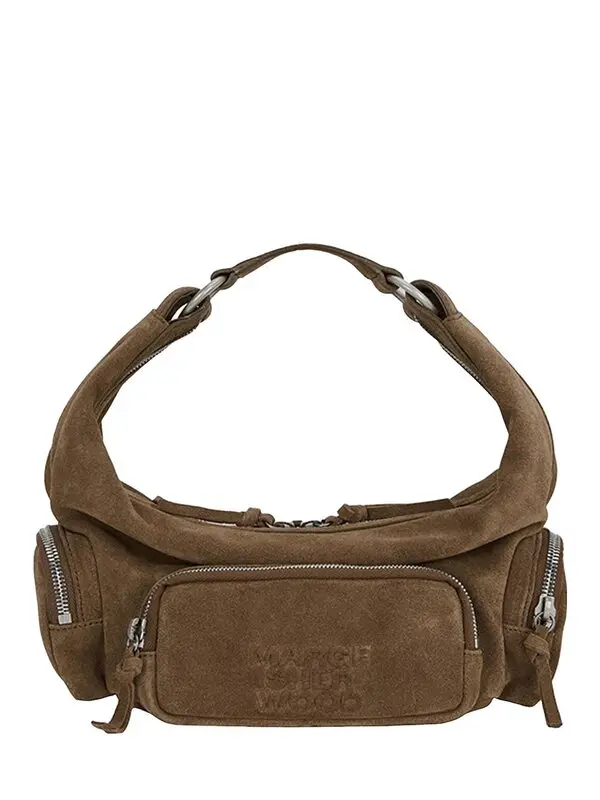 MARGESHERWOOD City Mini Suede Hobo Bag - Cappuccino Suede