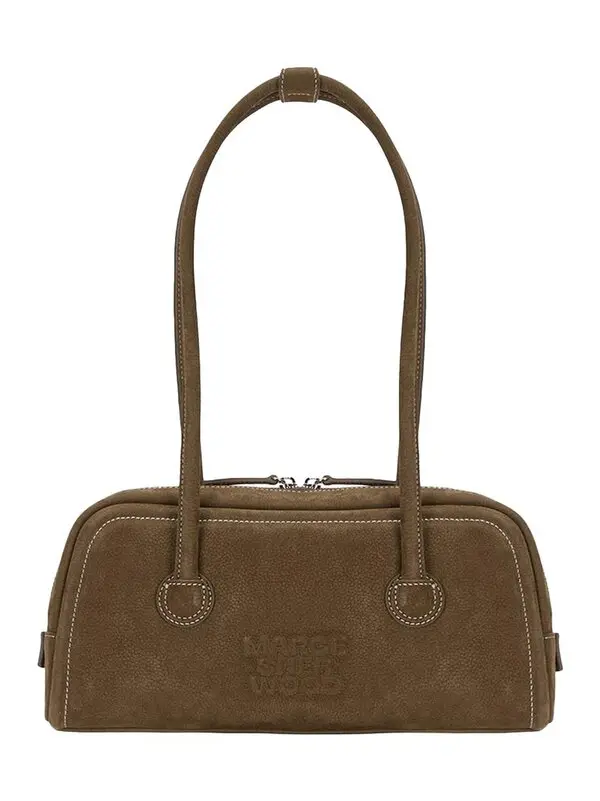 MARGESHERWOOD Soft Boston Leather Shoulder Bag - Chestnut Nubuck