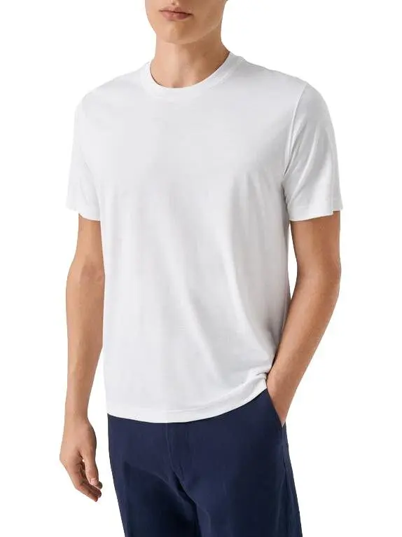 Eton Silk & Cotton T-shirt - White