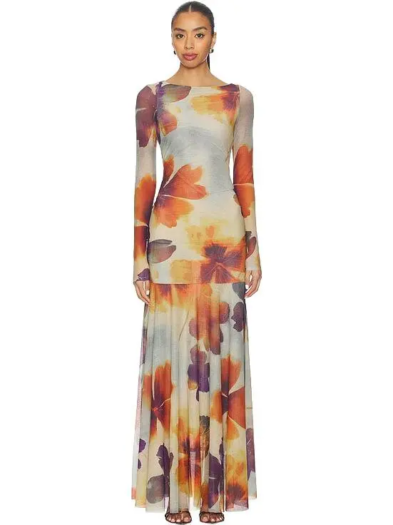 Free People Sunnei Maxi Dress - Sunrise Combo