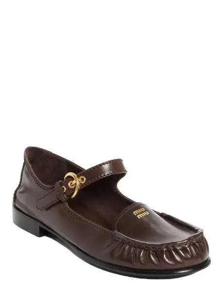 Miu Miu Mary Jane Loafer - Moro Leather