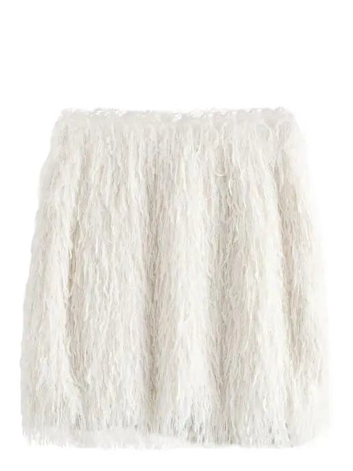 NEXT Feather Mini Skirt - White