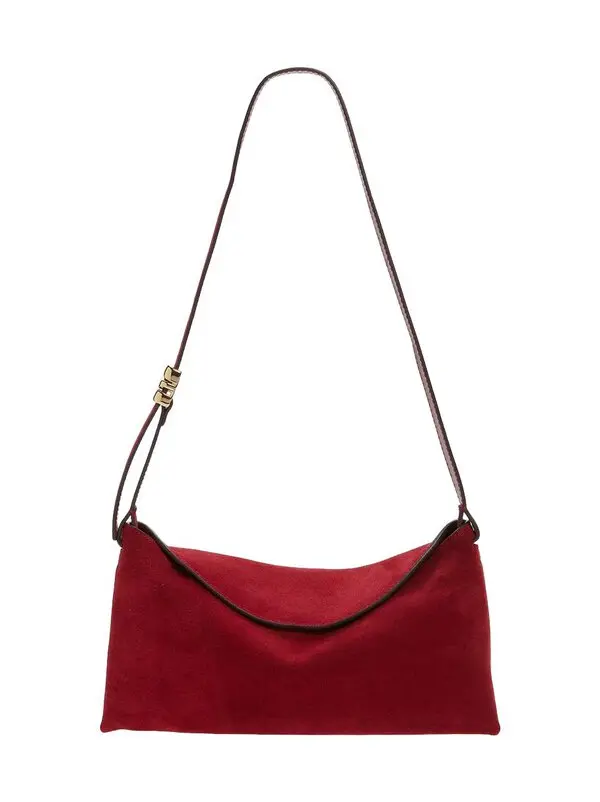 Madewell Suede Shoulder Bag - Garnet Stone