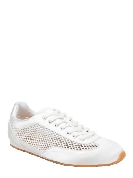 Badgley Mischka Inez Low-profile Sneaker - Ivory Satin