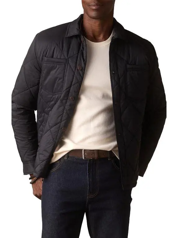 THE NORMAL BRAND Quilted Jacket With Fleece Lining - Black