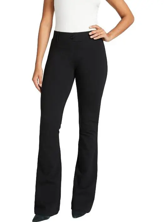 Betabrand Classic Bootcut Dress Pant Yoga Pant - Black