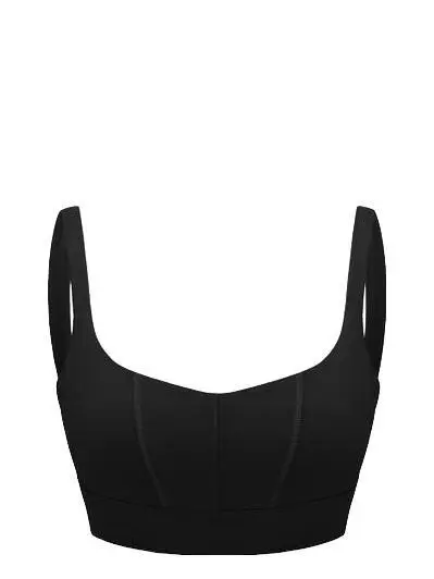 PCFG Bra With Stitch Detail - Black