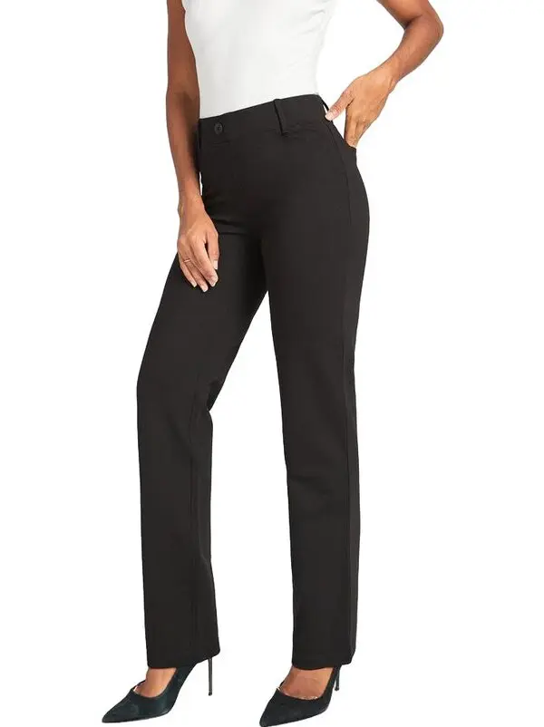 Betabrand Two-pocket Dpyp Dress Pant Straight Leg - Black