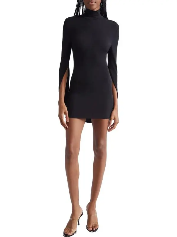 Alexander Wang Drape Back Minidress - Black