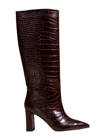 MI/MAI Wassily Croc-style Long Boot - Chocolate