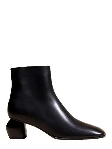 MI/MAI Tadao Low Heel Ankle Boots - Black