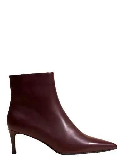 MI/MAI Noura Low Heel Ankle Boot - Burgundy