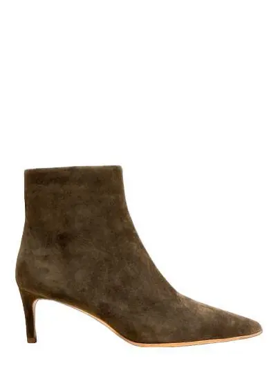MI/MAI Noura Low Heel Ankle Boot - Khaki