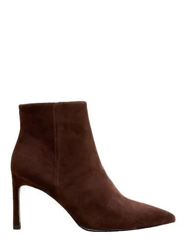 MI/MAI Noura Pointed Toe Ankle Boots - Chocolate