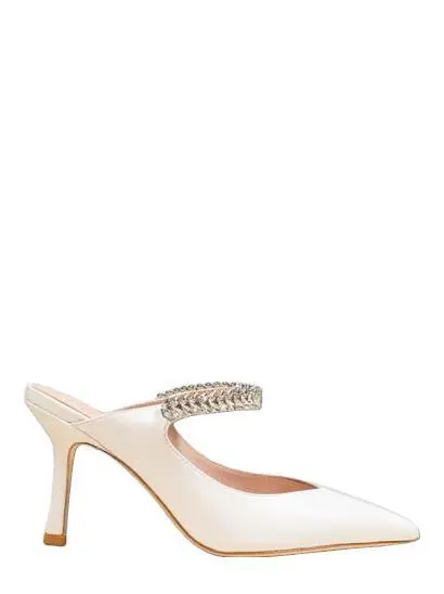 MI/MAI Harper Leather Mule Diane Perreau - White
