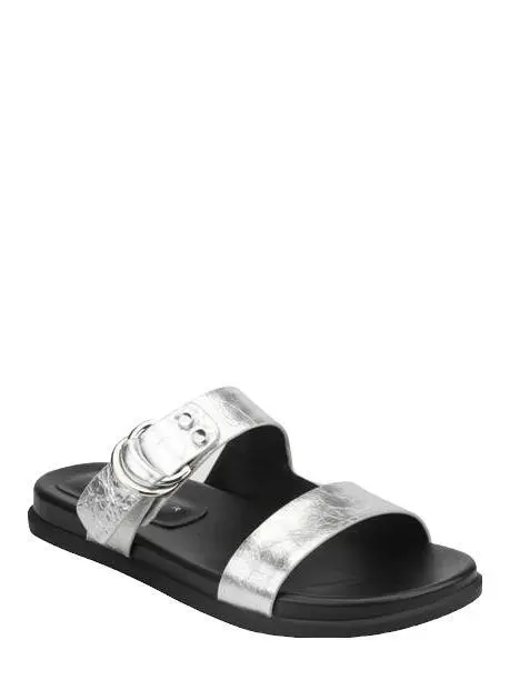 Marc Fisher Gia Slide Sandal - Metallic Silver