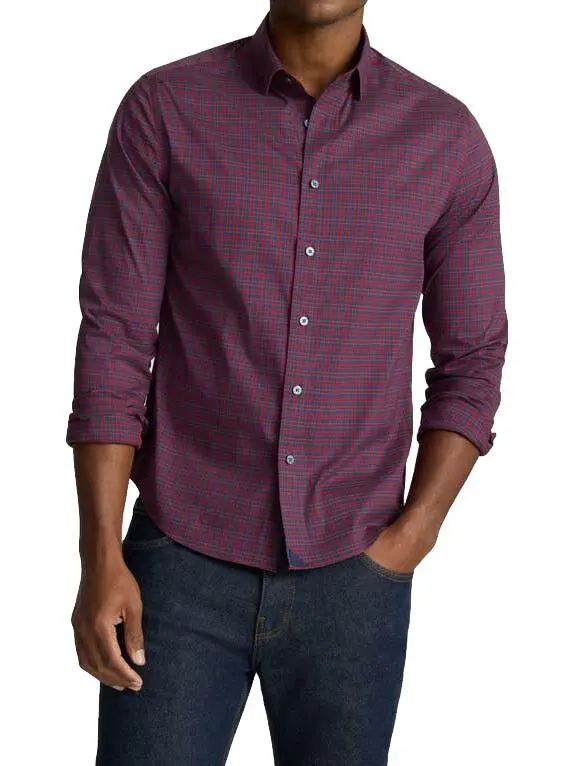 UNTUCKIT Plaid Button-up Shirt - Red