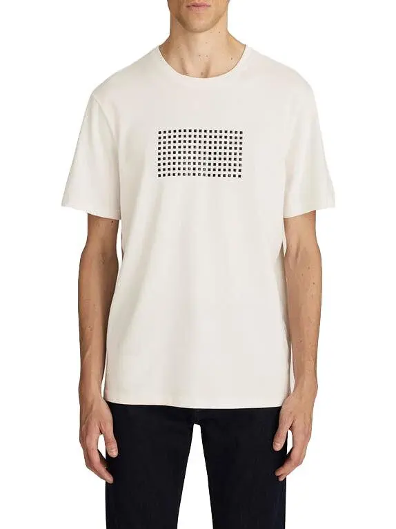 MAVI Texture Graphic T-shirt - Antique White