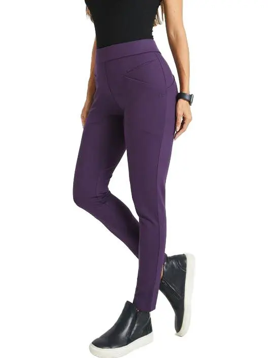 Betabrand Journey Dress Pant Yoga Pant - Aubergine