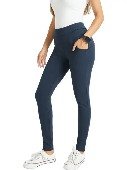 Betabrand Journey Dress Pant Yoga Pants - Navy