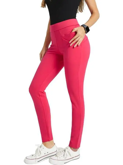 Betabrand Journey Dress Pant Yoga Pants - Virtual Pink
