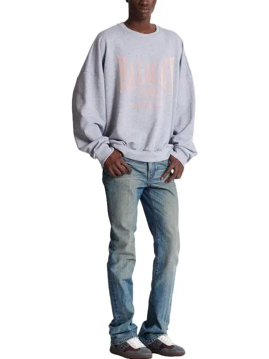 Balmain Printed Cotton Sweatshirt - Grey