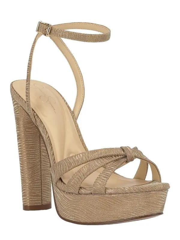 Jessica Simpson Ilaria Platform Sandals - Bronze