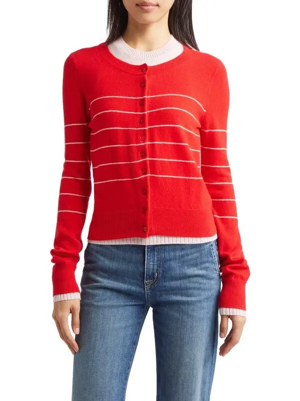 Derek Lam 10 Crosby Wool And Cashmere Twinset - Rouge