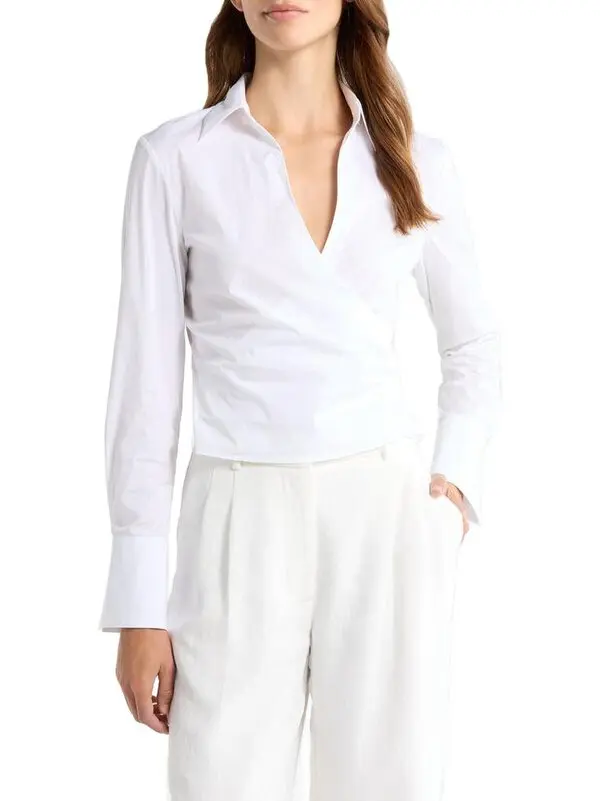 TWP All Wrapped Up Cotton-blend Shirt - White