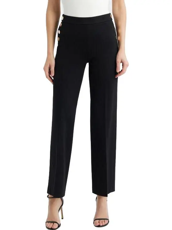 Anne Klein Pull-on Sailor Pants - Anne Black