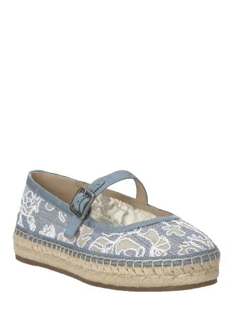 Lucky Brand Orlyna Espadrille Mary Jane Flat - Blue/bone Light Grey