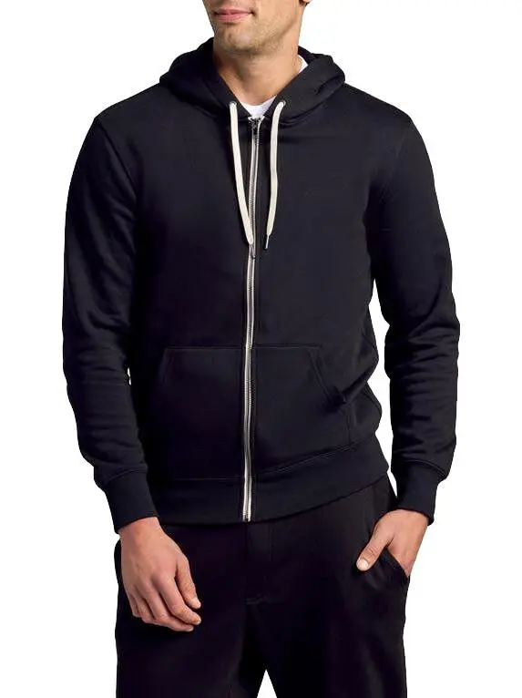True Classic Fleece Zip Hoodie - Black