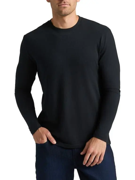 True Classic Classic Long Sleeve Crewneck T-shirt - Black