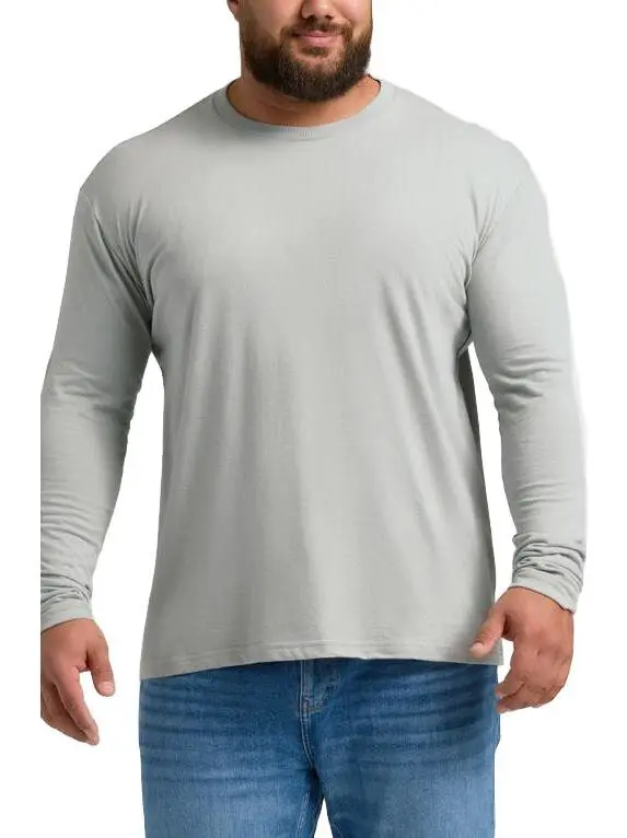 True Classic Classic Long Sleeve Crewneck T-shirt - Steel