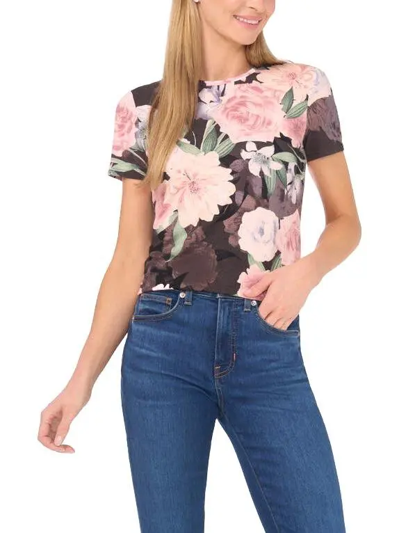 Ted Baker London Amira Floral Print Top - Coral Pink