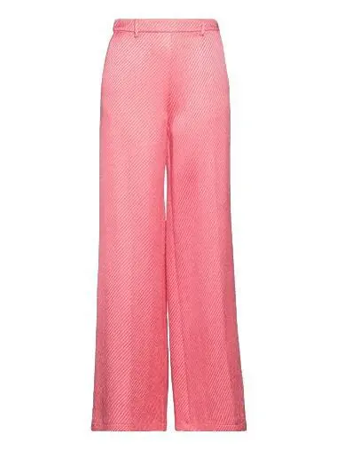 FORTE_FORTE Wide-leg Flannel Pants - Pink