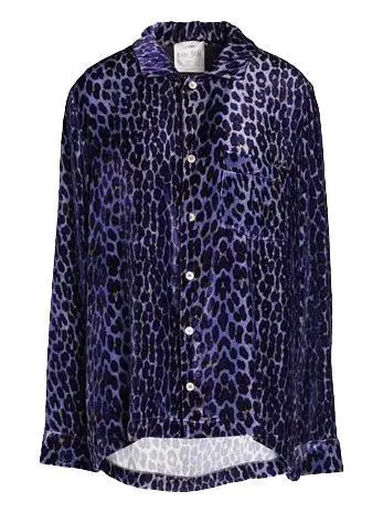 FORTE_FORTE Leopard Print Velvet Shirt - Purple