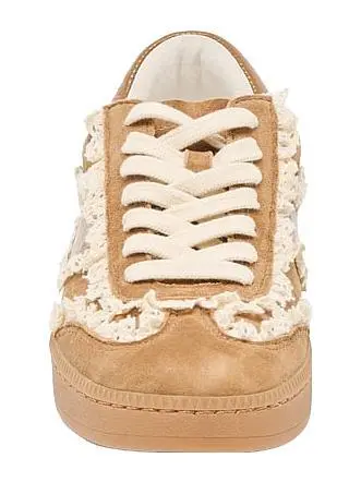 Pink Dolce Vita Notice Lace Sneakers - Brown
