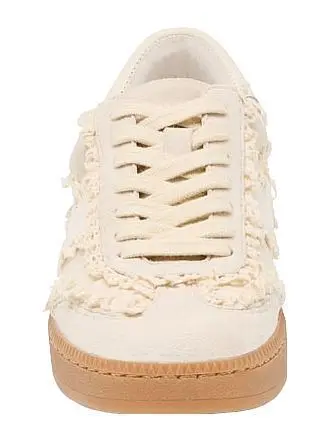 Pink Dolce Vita Notice Lace Sneakers - White,ivory