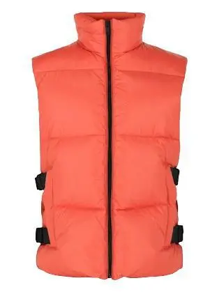 Givenchy 4g Buckle Puffer Vest - Orange