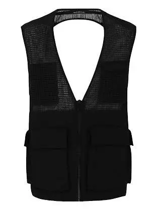 Givenchy Mesh Cargo Vest - Black