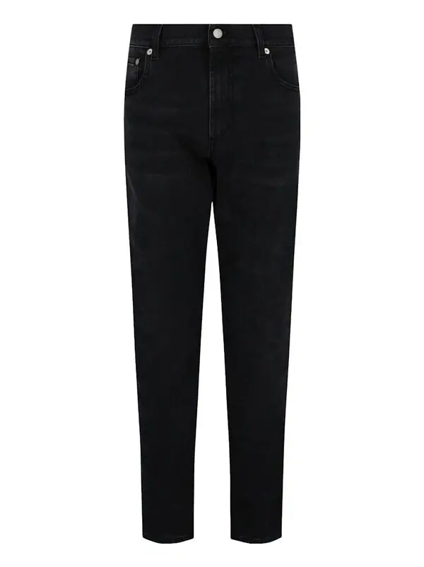 Alexander McQueen Graffiti Denim Jeans - Black